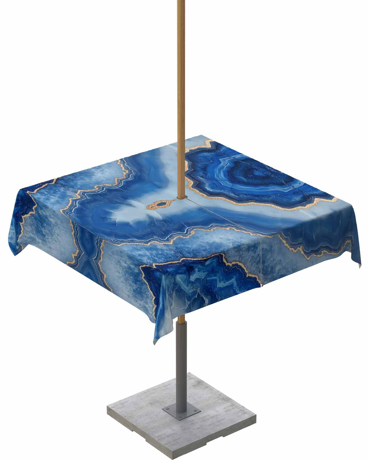 Outdoor Tablecloth with Umbrella Hole for Patio/Picnic/Party/Camping ...