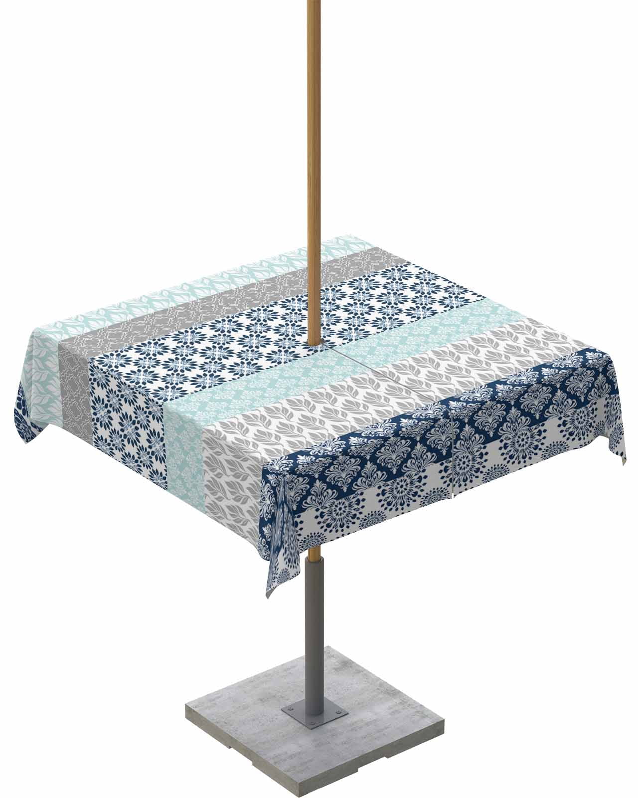 Outdoor Tablecloth with Umbrella Hole for Patio/Picnic/Party/Camping ...