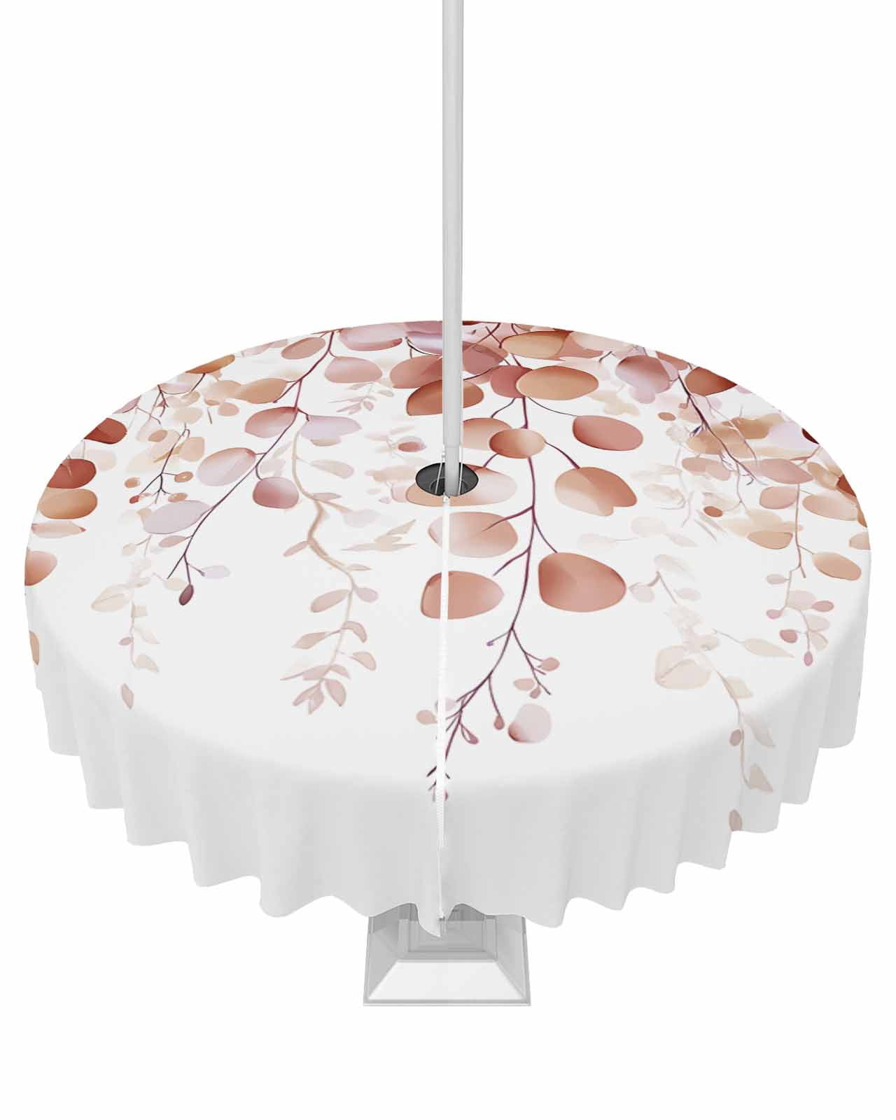 Outdoor Tablecloth with Umbrella Hole for Patio/Picnic/Party/Camping ...