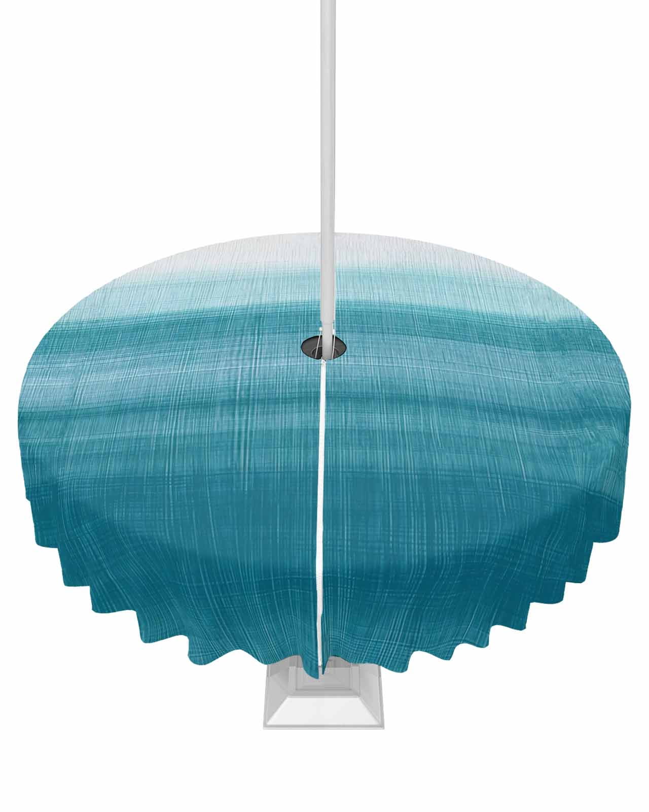 Outdoor Tablecloth with Umbrella Hole for Patio/Picnic/Party/Camping ...