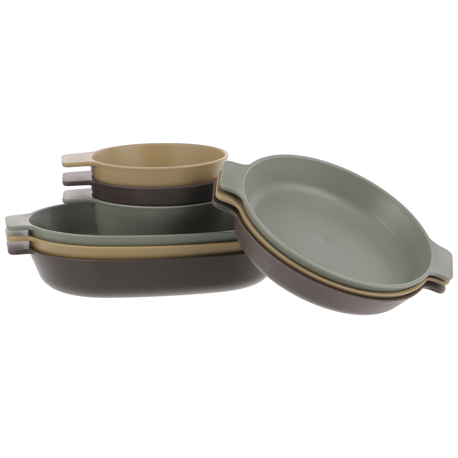 CIMAXIC Compact Design Assorted Color Plastic Reusable Dishes for ...