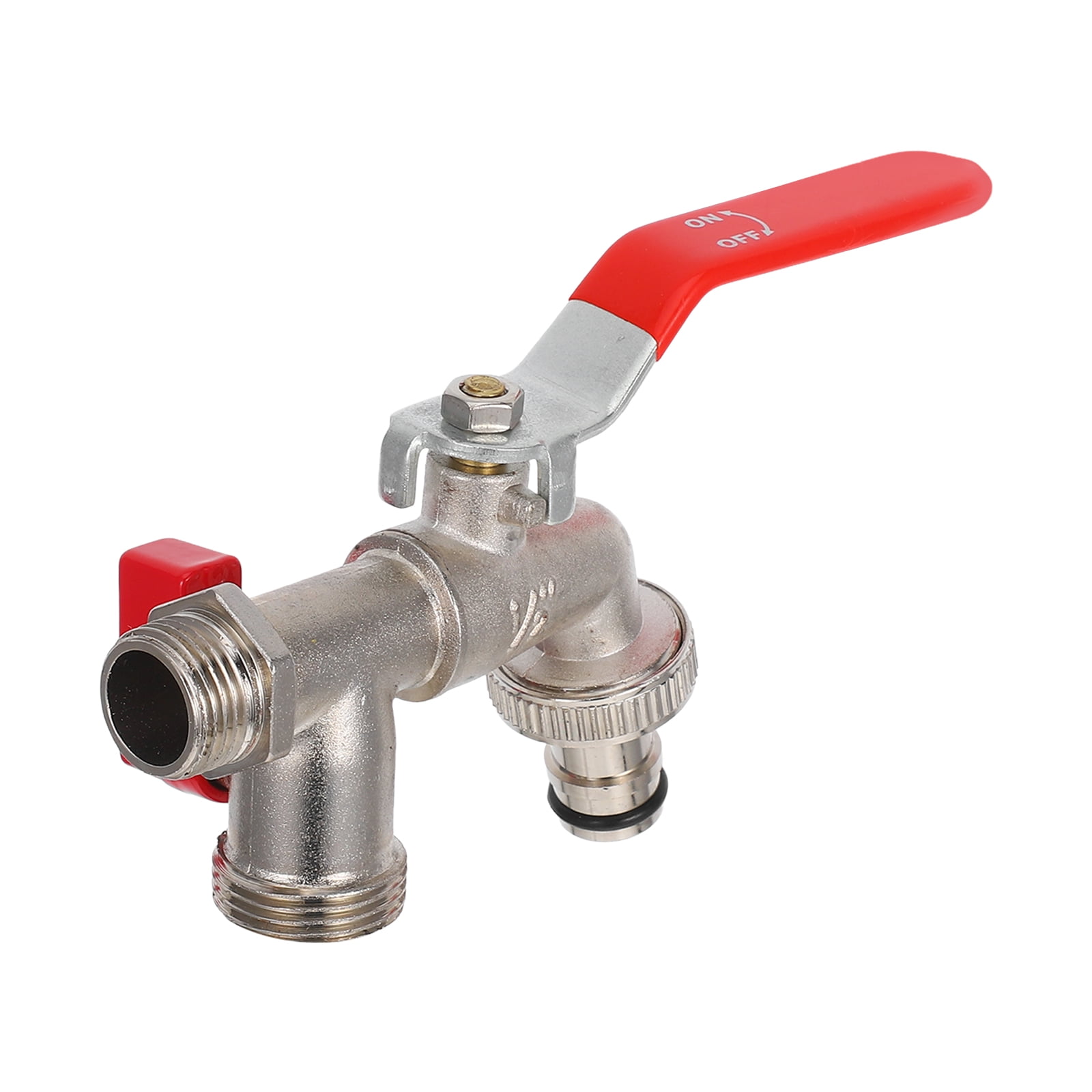 Outdoor Tap Double Valve Water Tap Leakproof Wall Mount Faucet Garden ...