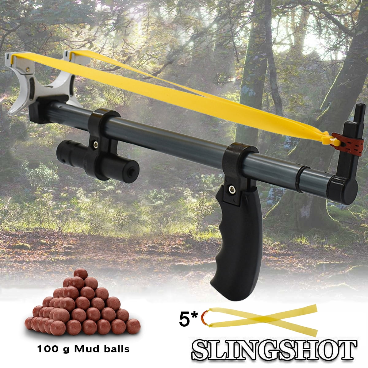 Piaoyu Outdoor Telescopic Rod Slingshot,Aluminum Alloy Shooting Hunting ...
