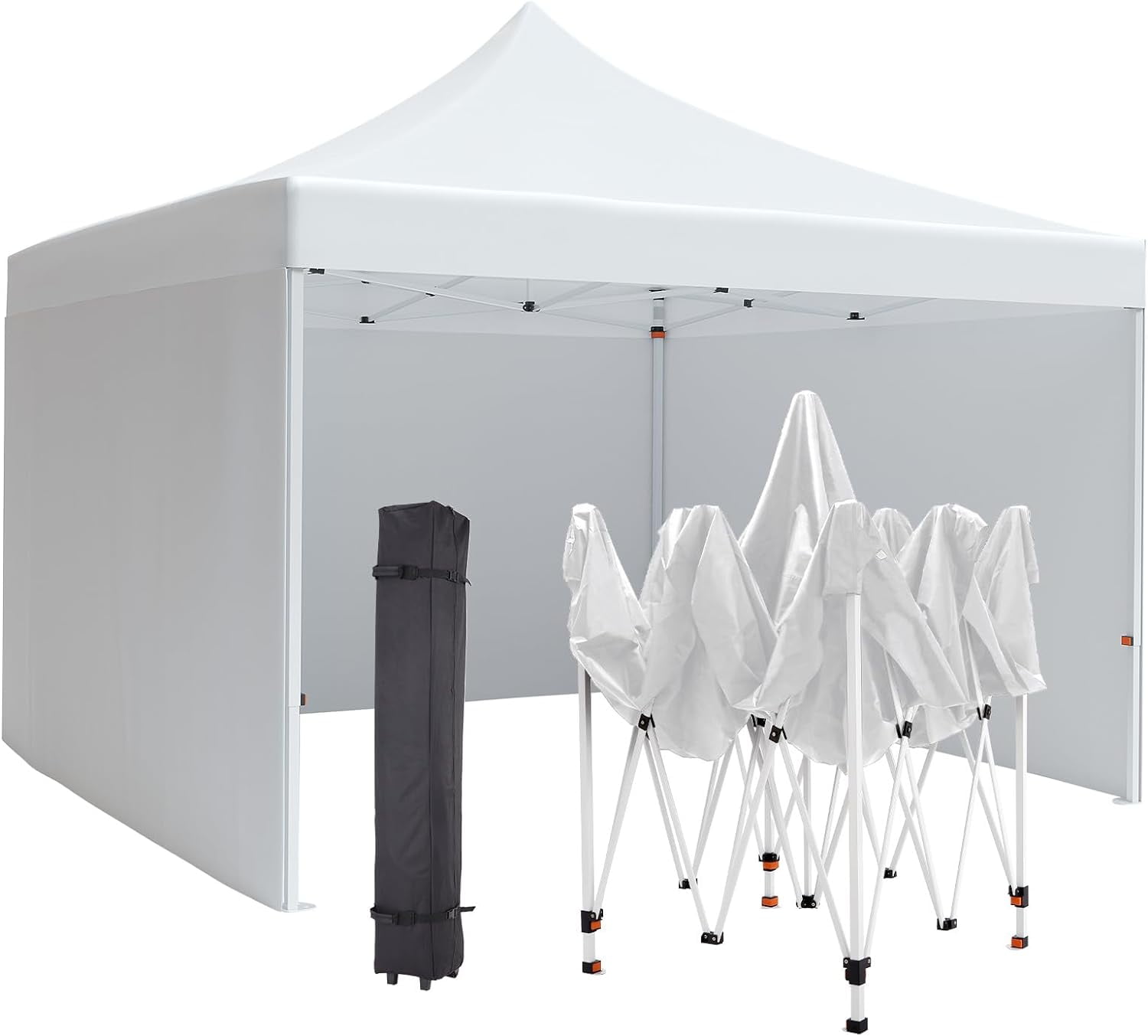 Outdoor Tent, Peak Tent Coated Surround Fabric Tent, Pop Up Waterproof ...