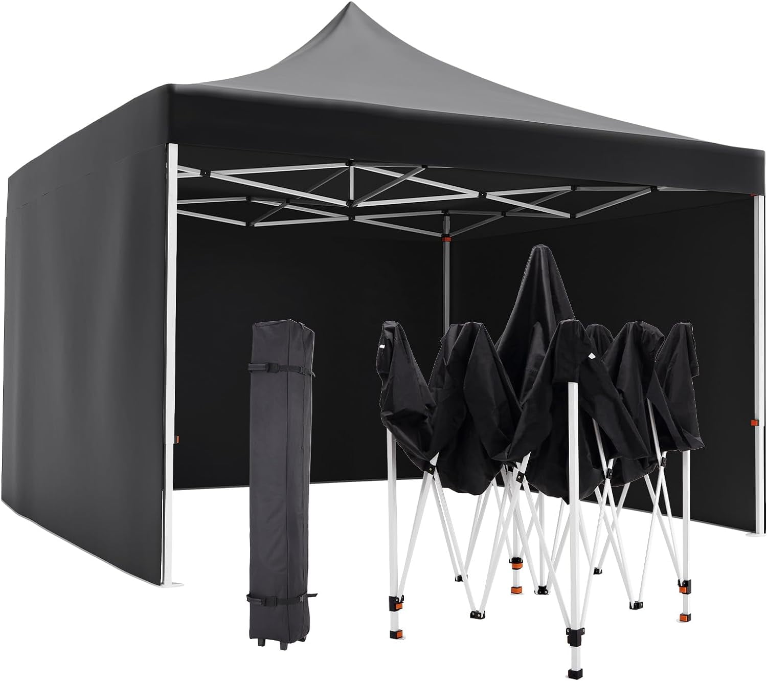 Outdoor Tent, Peak Tent Coated Surround Fabric Tent, Pop Up Waterproof ...