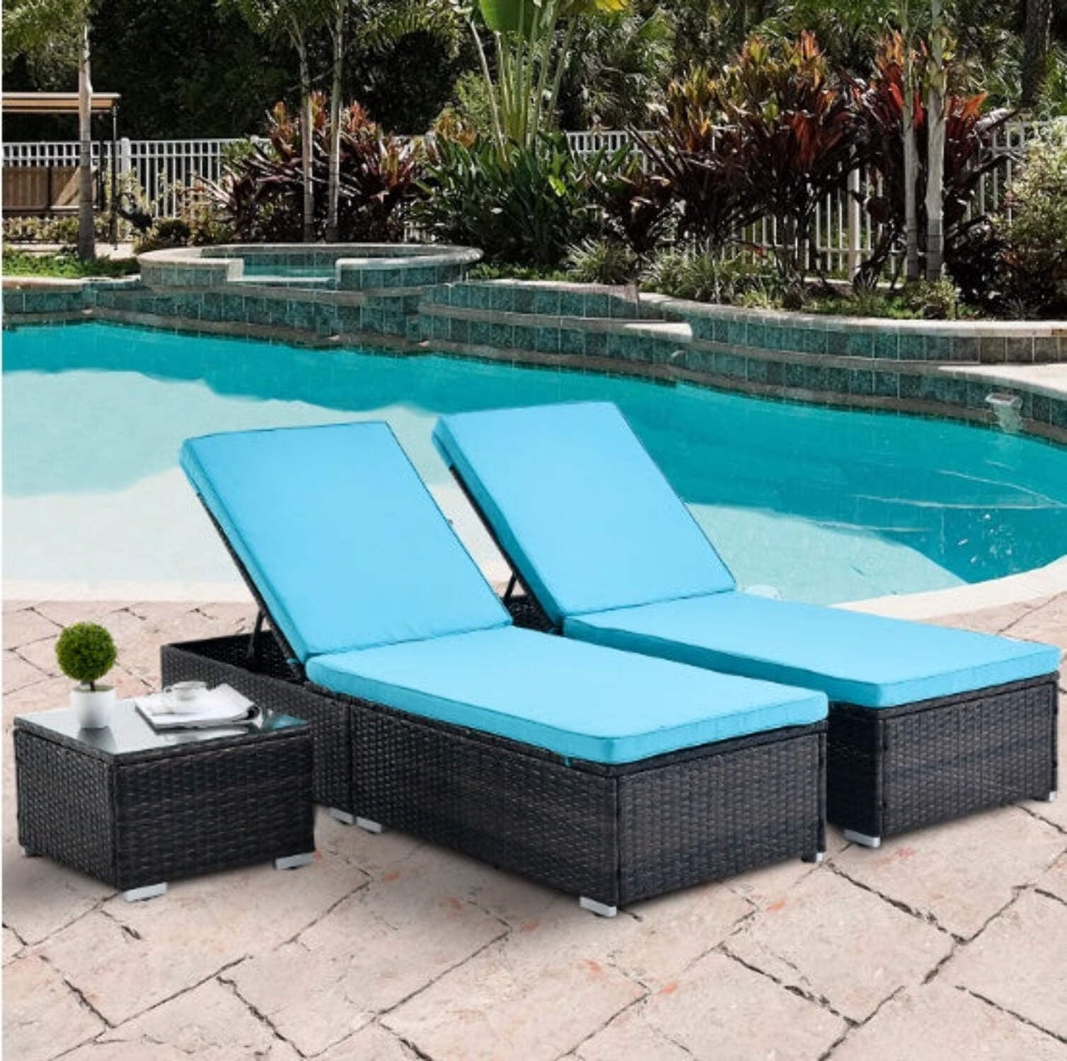 Outdoor Terrace Loungers - Walmart.com