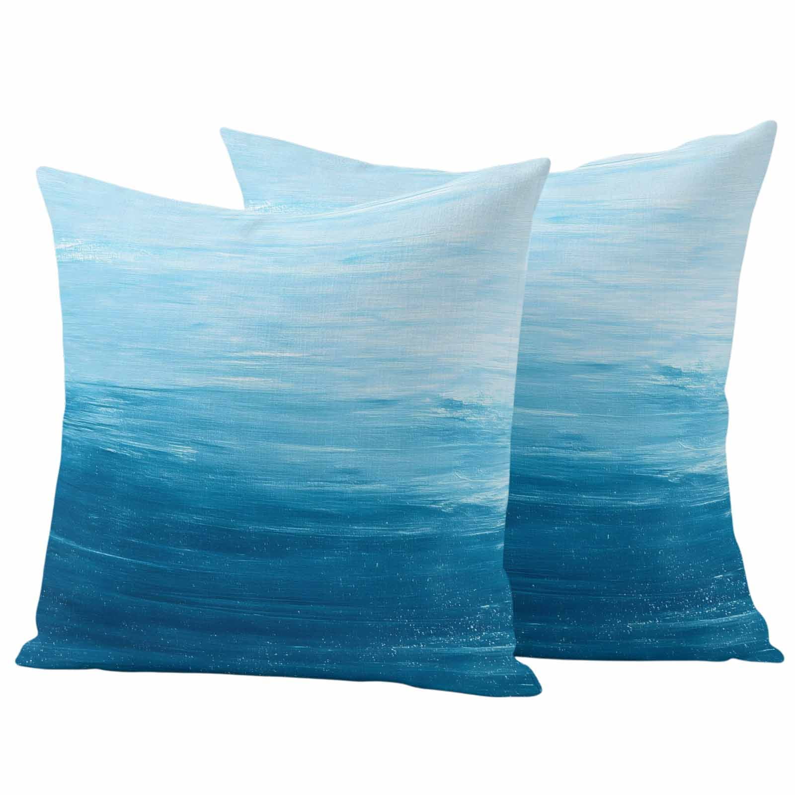 Outdoor Throw Pillows Covers 26x26inx2 Set Of 2 Waterproof Sky Blue ...