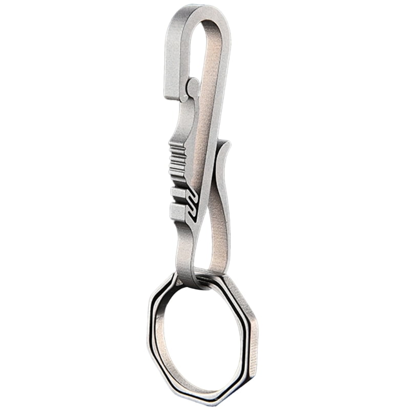 Outdoor Titanium Alloy Keychain Carabiner Keychain Clip Fast Hang Tool ...