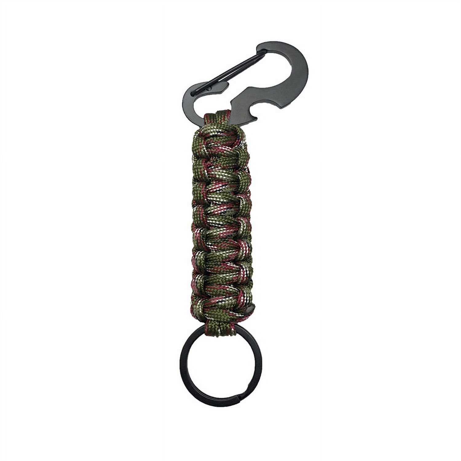 Outdoor Tools Keychain Key Ring Pendant Camping Paracord Cord Rope ...