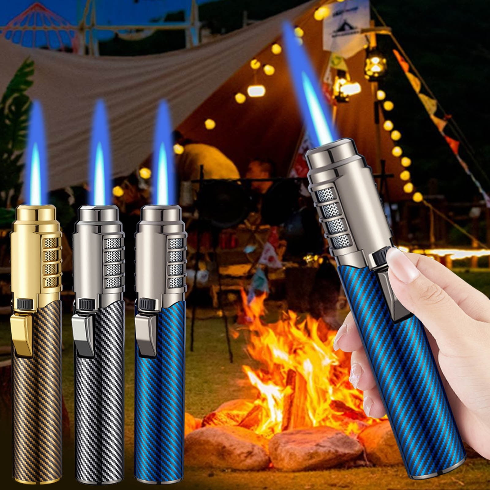 Outdoor Torch Lighter, Windproof and Refillable, Precision Flame ...