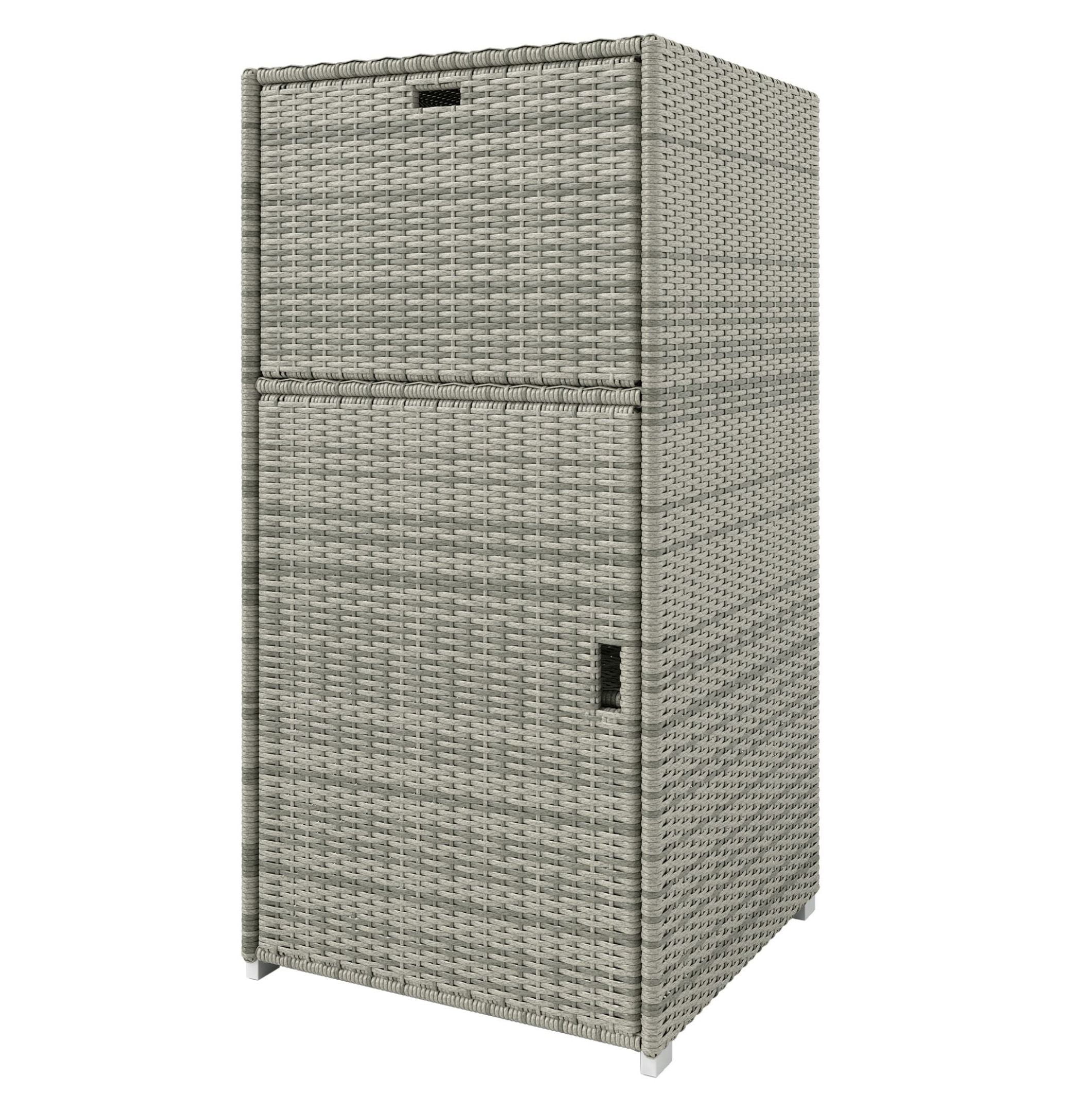 Outdoor Towel Rack for Pool, Rattan Storage Cabinet w/ Drawer & Cabinet ...