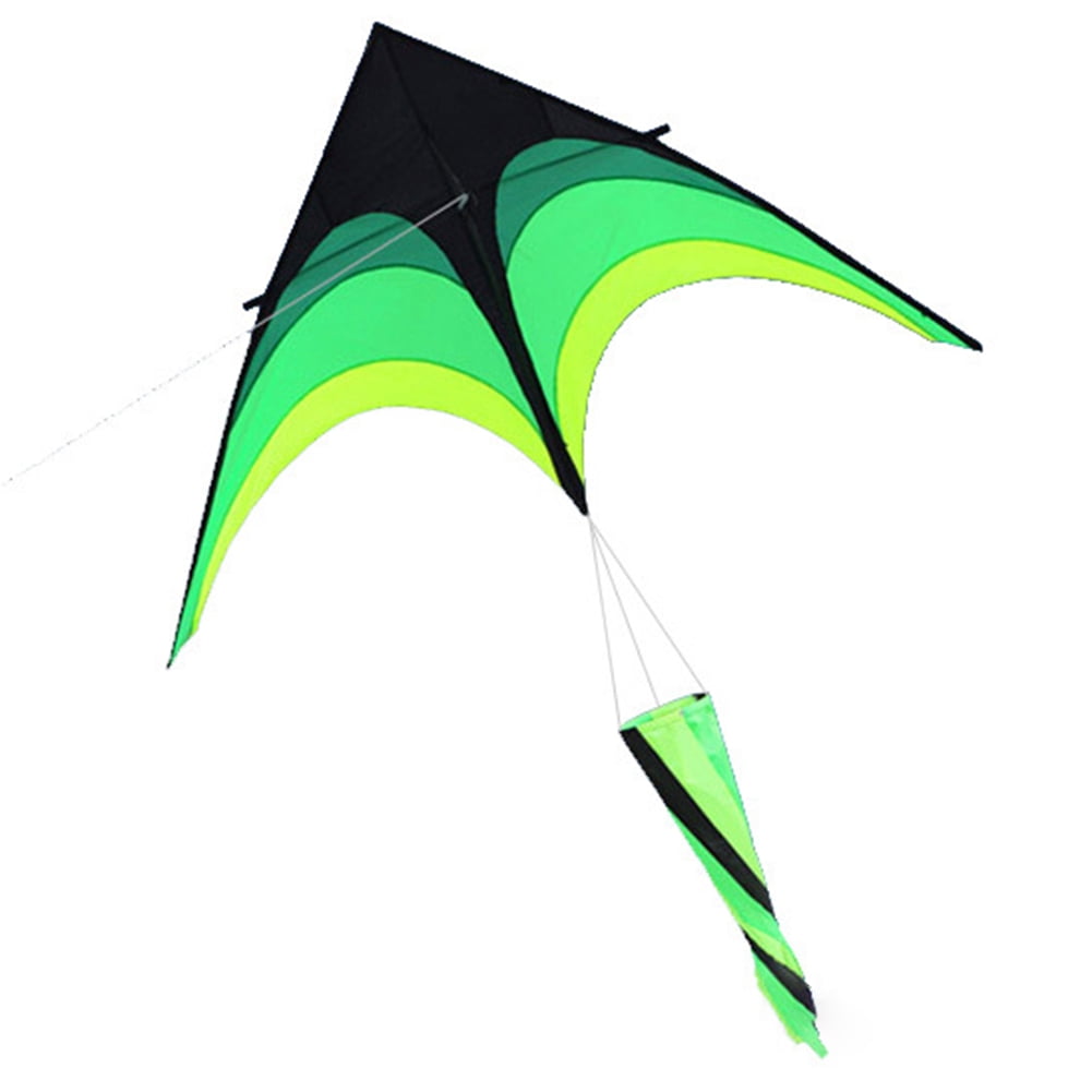 Outdoor Toys 1.6m Triangle Kite 10 Tail Bird Shaped Kite for Outdoor ...