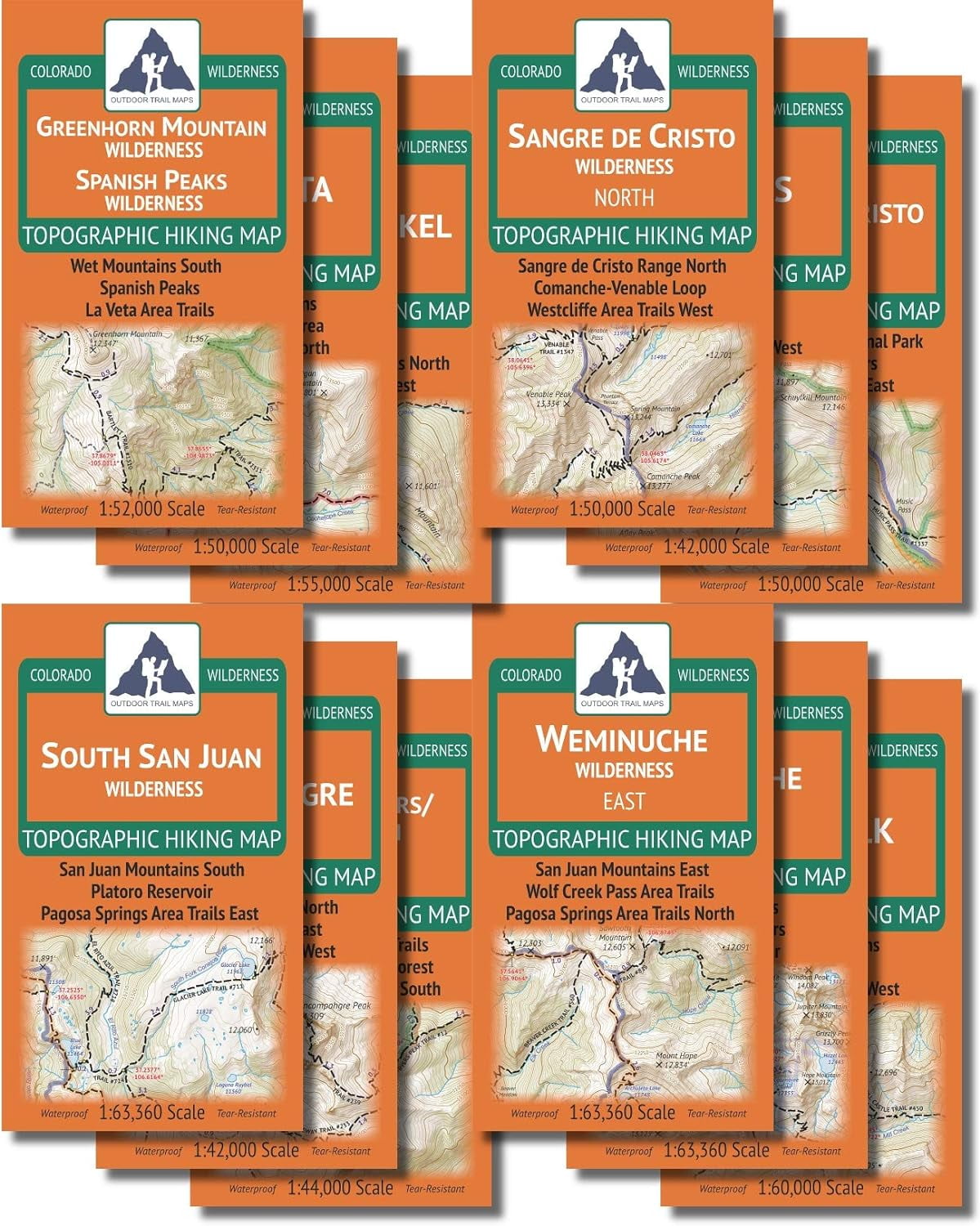 Outdoor Trail Maps The Colorado Wilderness Map Series, Volume 2 ...