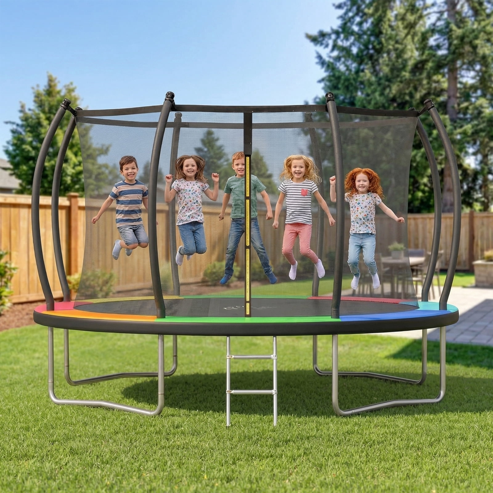 Gardwin Outdoor Trampoline 10FT/12FT/14FT Round Jumping Trampoline with ...