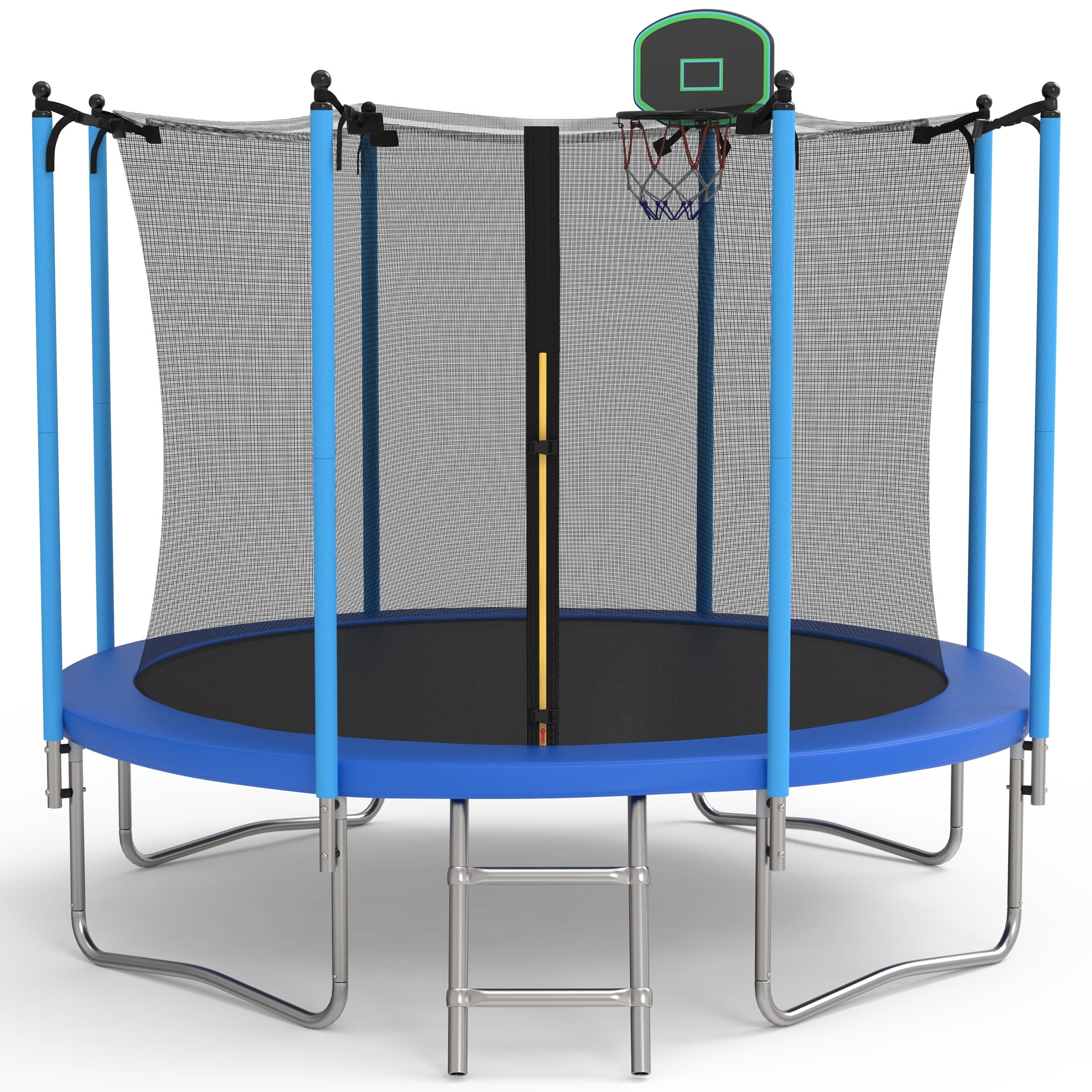 10FT Trampoline with Basketball Hoop for Kids and Adults, SEGMART Round ...