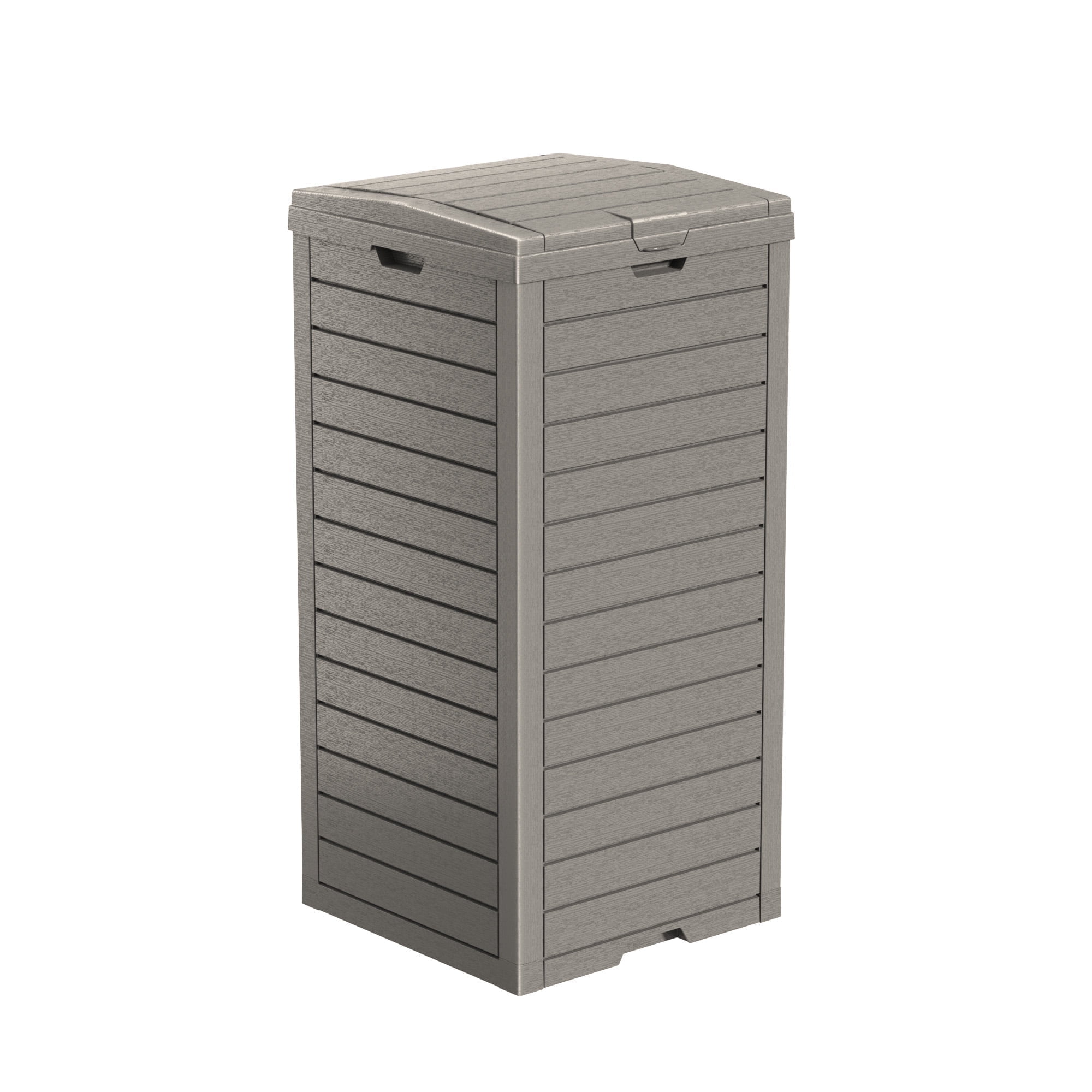 Easy Up, Outdoor Trash Can with Lid, 31 Gallon Waterproof Resin Bin ...