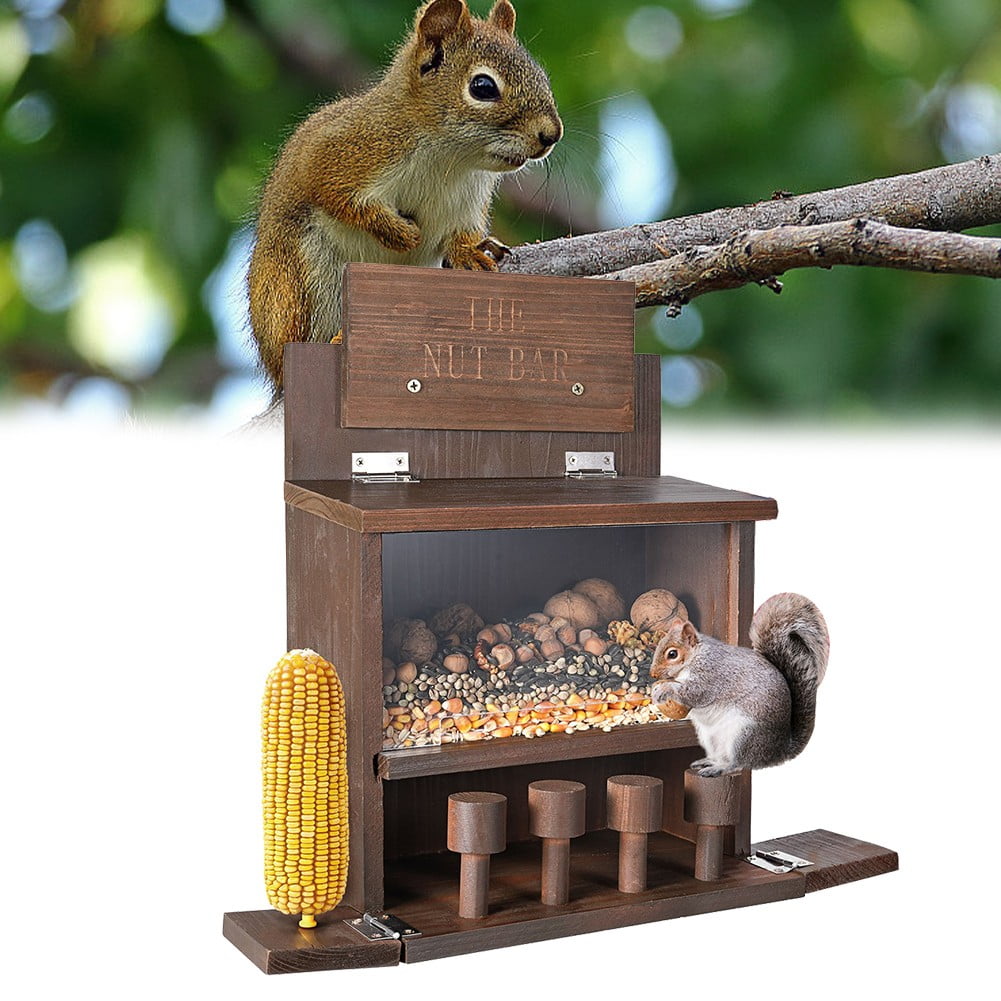 Outdoor Tree Squirrel Feeder, Outdoor Squirrel Picnic Table Feeder ...