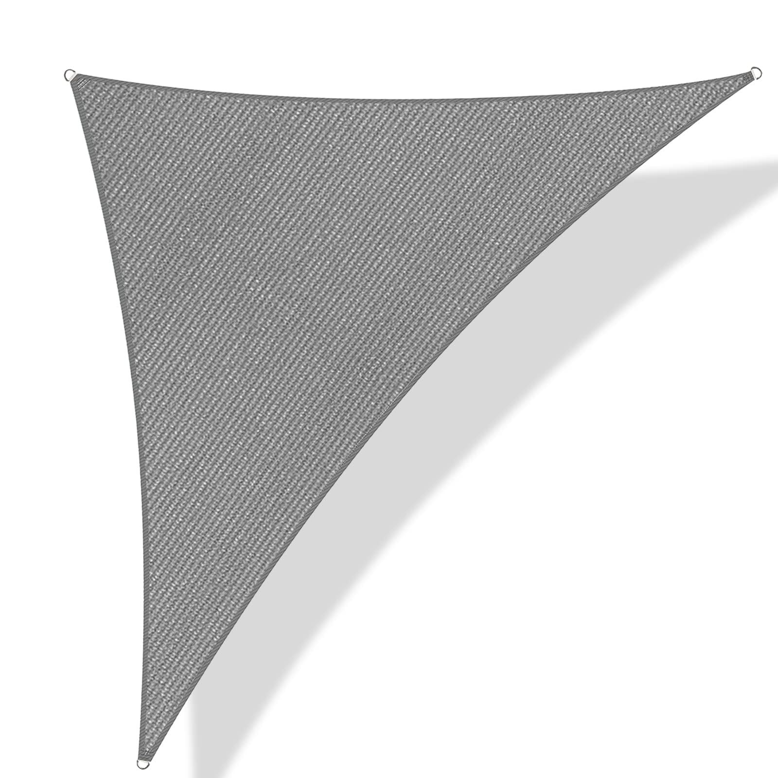 Outdoor Triangle Sun Shade 11x11x15.6, UV Block Canopy for Patio Pool ...