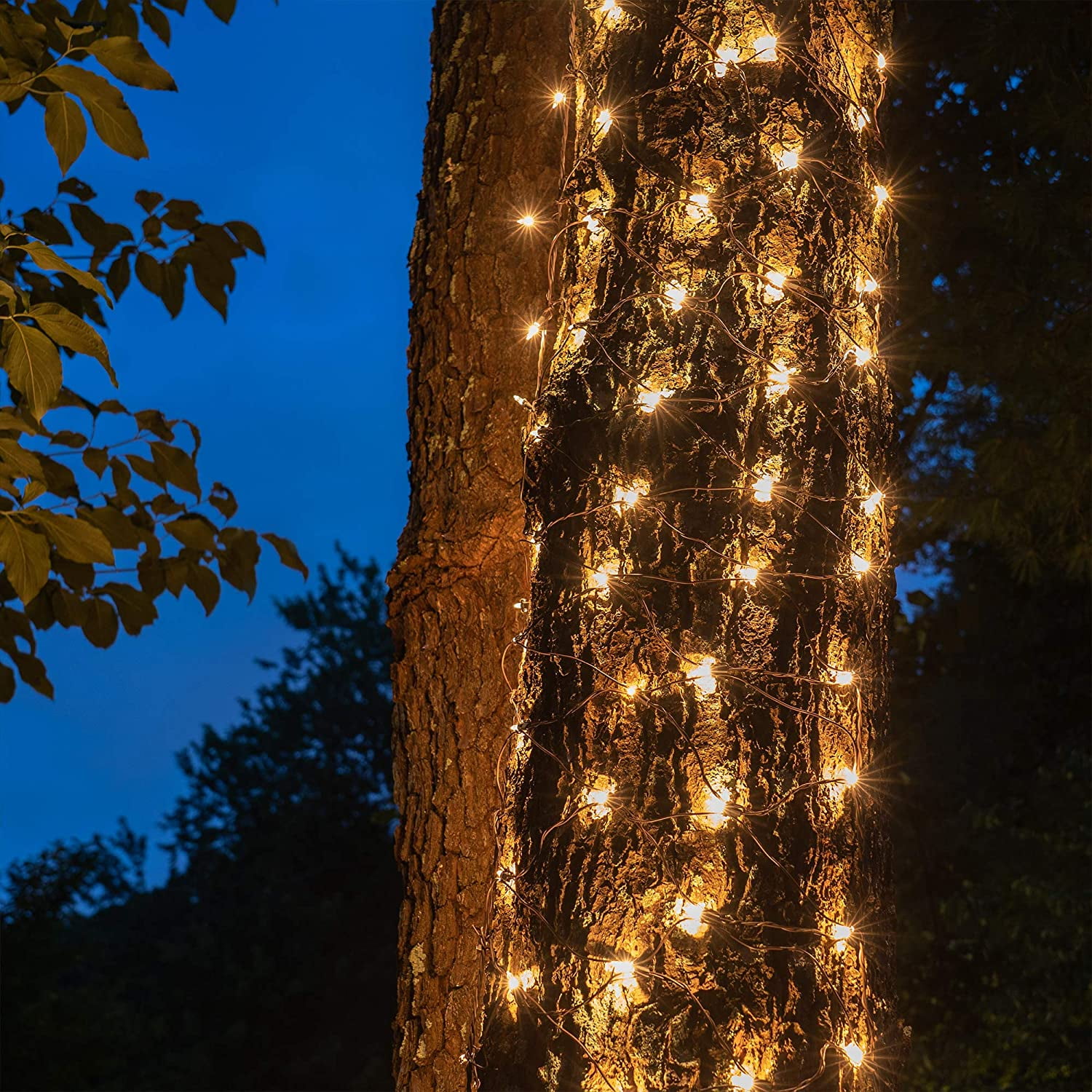 Outdoor Trunk Lights, Outdoor String Lights Tree Lights Trunk Wrap ...