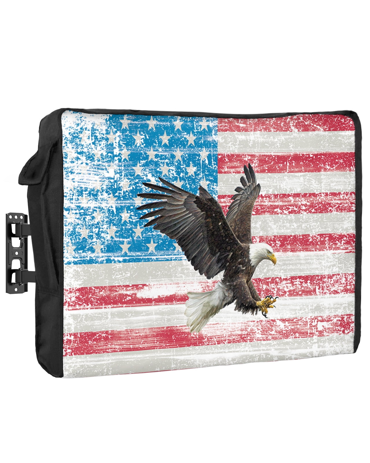 Outdoor Tv Cover 50 To 55 Inch, Independence Day Eagle Flying on Retro ...