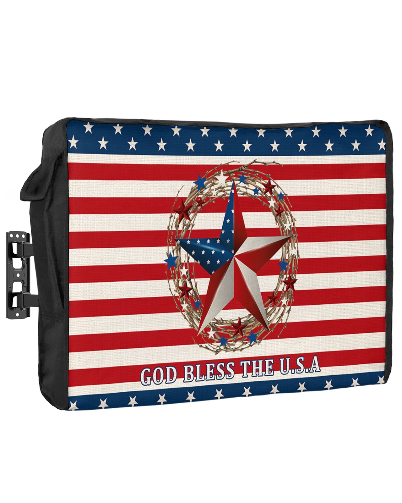 Outdoor Tv Cover 50 To 55 Inch, 4th of July USA Flag Star Red Stripes ...
