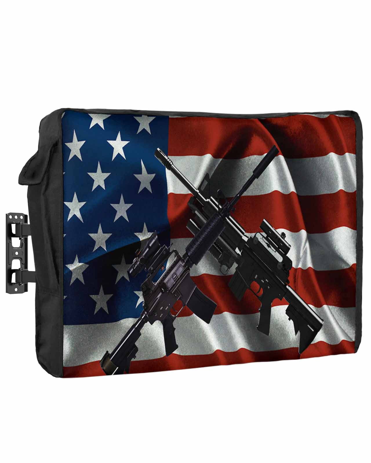 Outdoor Tv Cover 50 To 55 Inch, Independence Day American Flag Gun ...