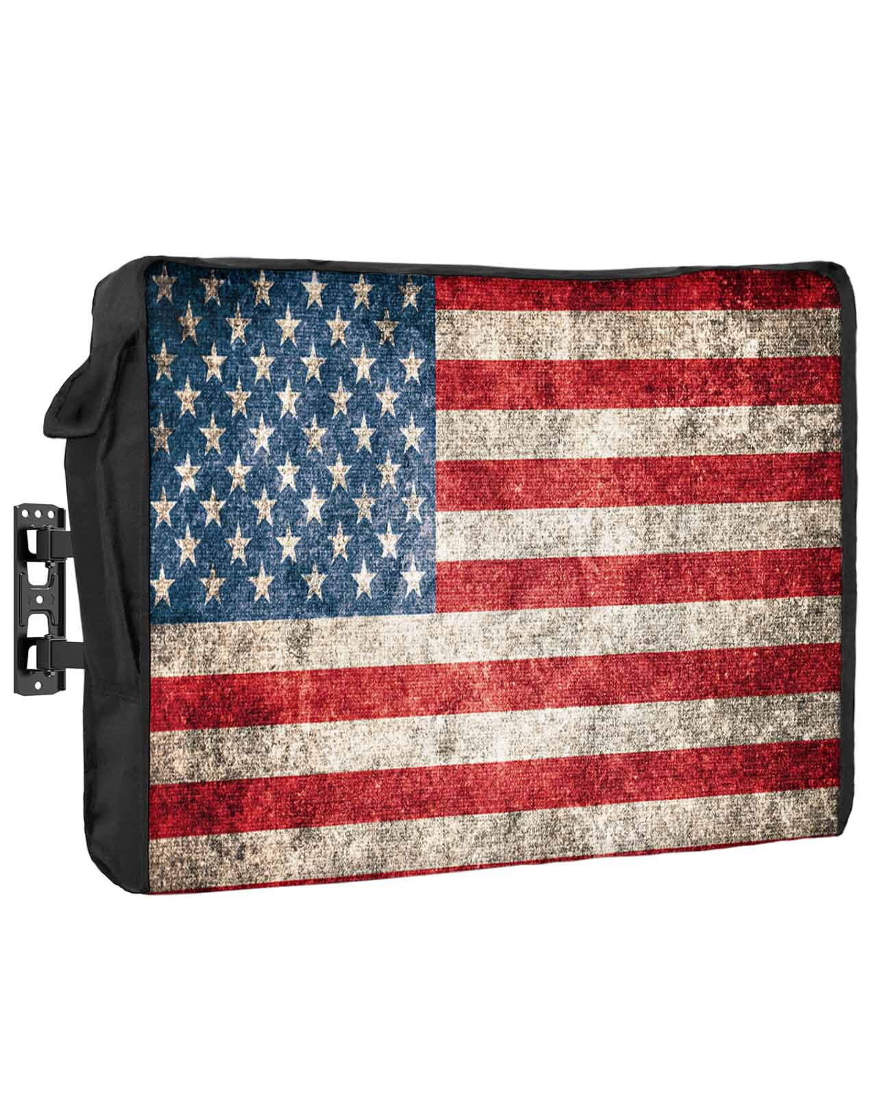 Outdoor Tv Cover 50 To 55 Inch, Vintage Mottled American Flag ...