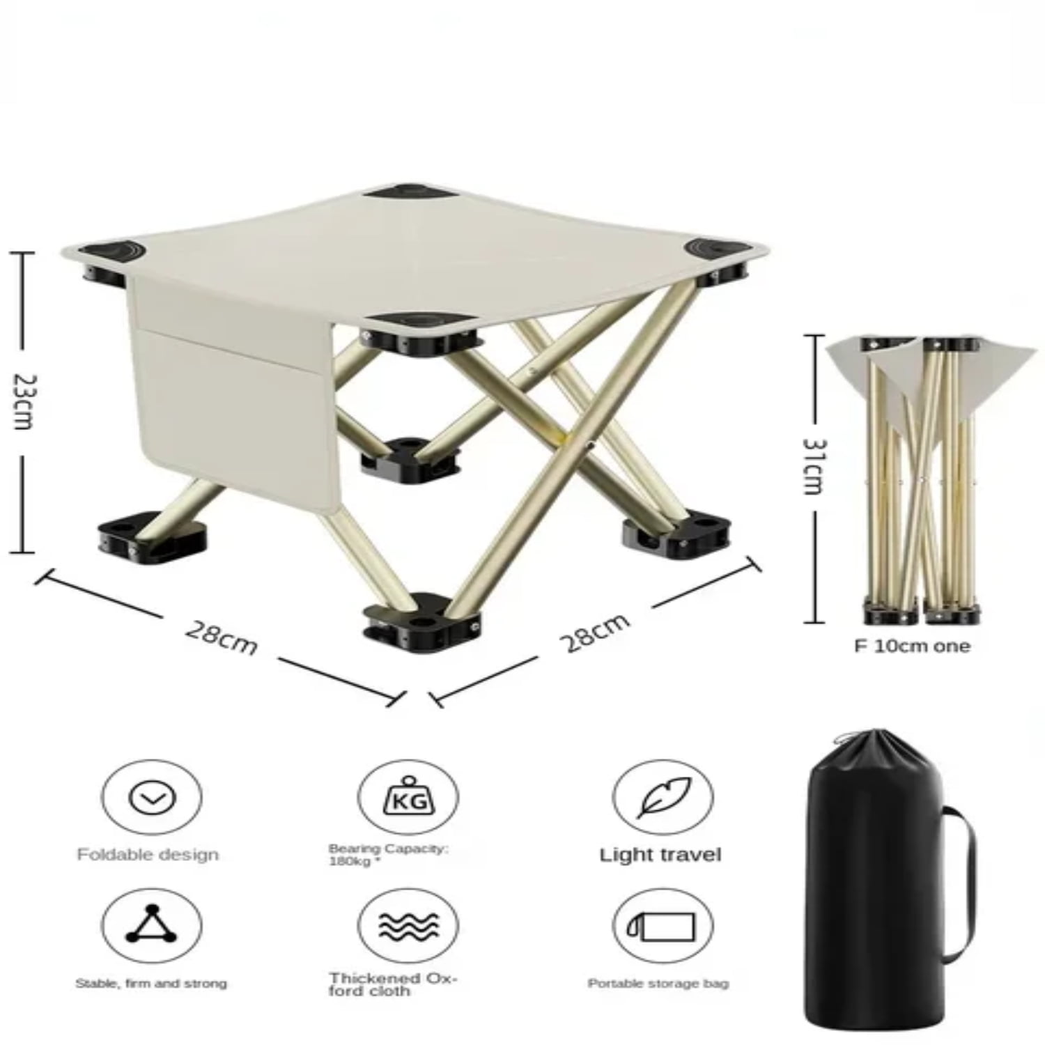 Outdoor Ultra Light Telescopic Folding Stool Portable Stainless Steel ...