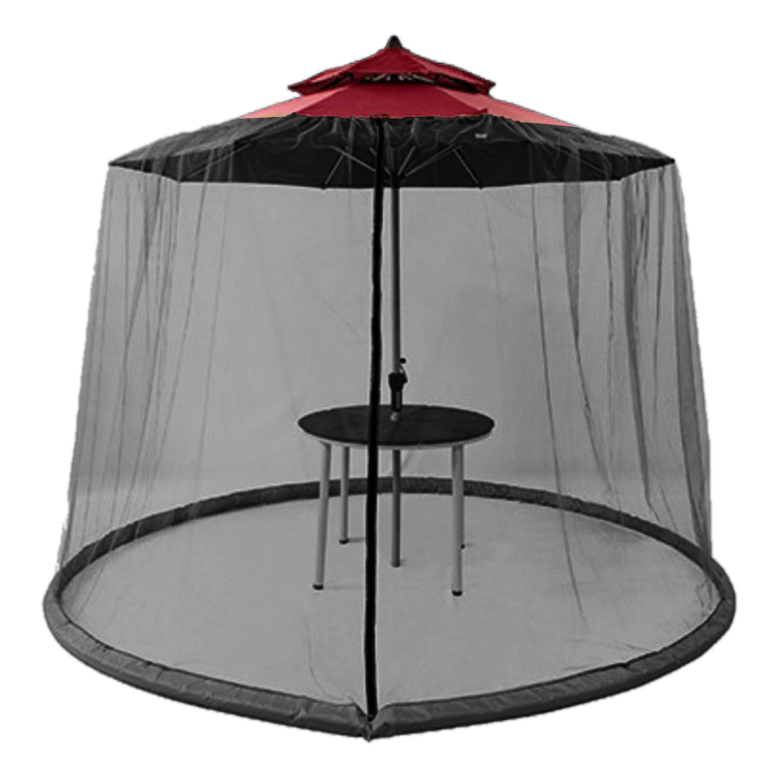 Outdoor Umbrella Mosquito Net 118" - Hanging Screen Mesh with Zipper ...