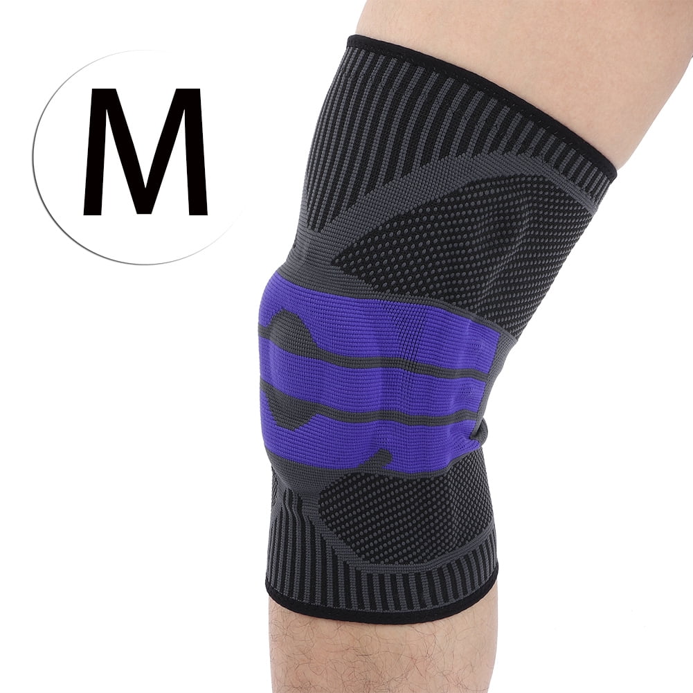 Outdoor Unisex Sports Knee Support Pad High Compression Silicone Padded ...