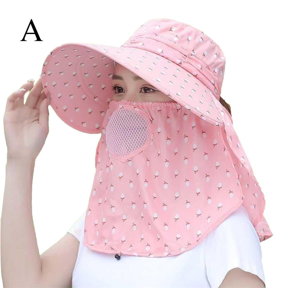 Outdoor Uv Protection Sun Hat Neck Face Flap Wide Brim For Cycling GX ...