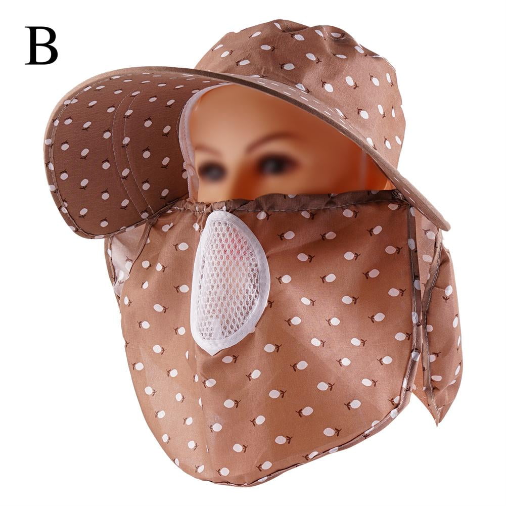 Outdoor Uv Protection Sun Hat Neck Face Flap Wide Brim For Cycling P9 X ...