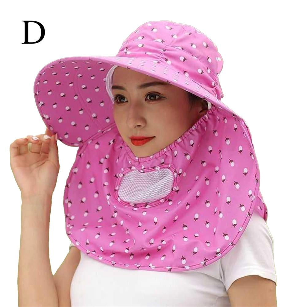 Outdoor Uv Protection Sun Hat Neck Face Flap Wide Brim Hiki For Cycling ...
