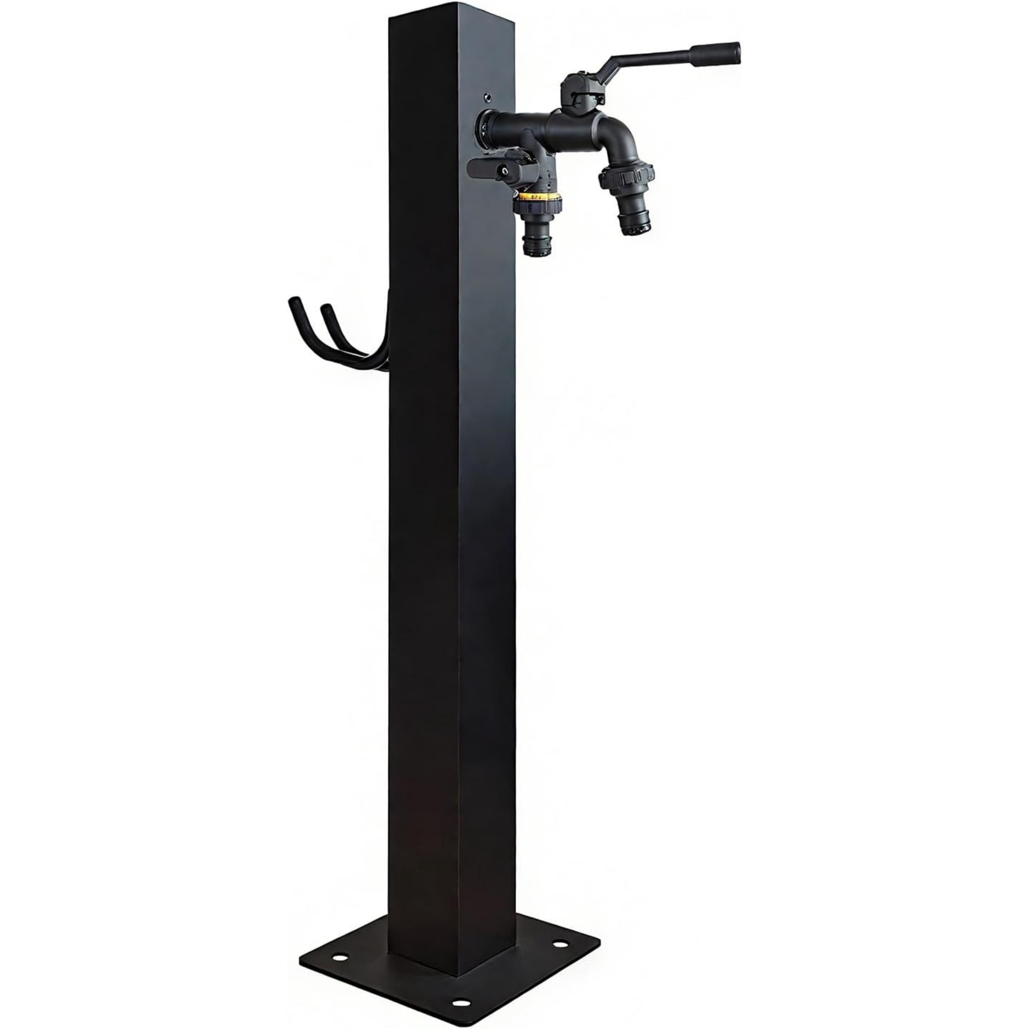 Outdoor Vertical Garden Water Column, Square Freestanding Hose Stand ...