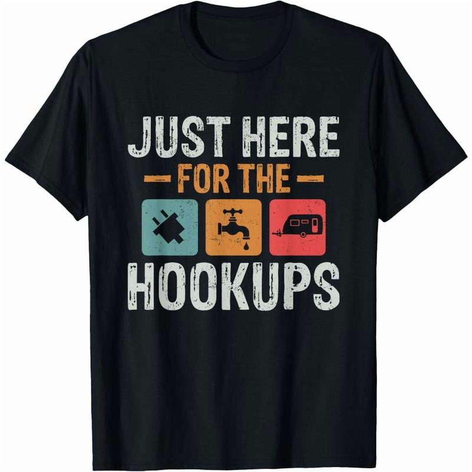 Outdoor - Vibe - Driven Tops for Women "Camping Hookups" Bold - Text ...