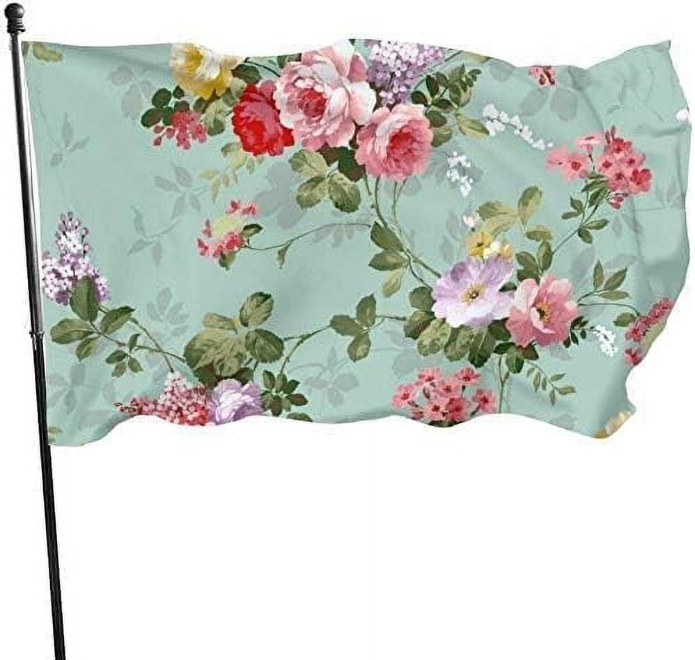 Outdoor Vintage FloralGarden 3x5 FT Flag Outdoor Indoor Party Home ...