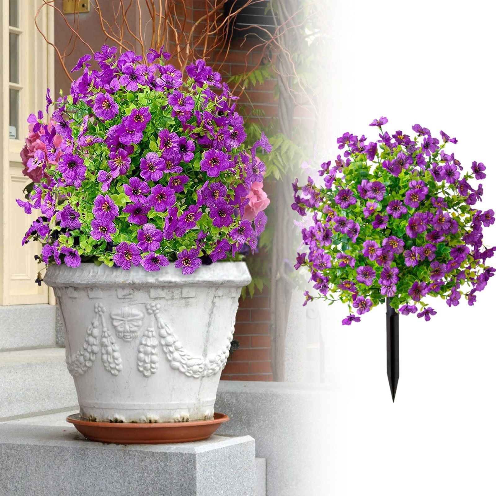 Outdoor Violet Shrub with Ground Stake for Gardens Courtyards and ...