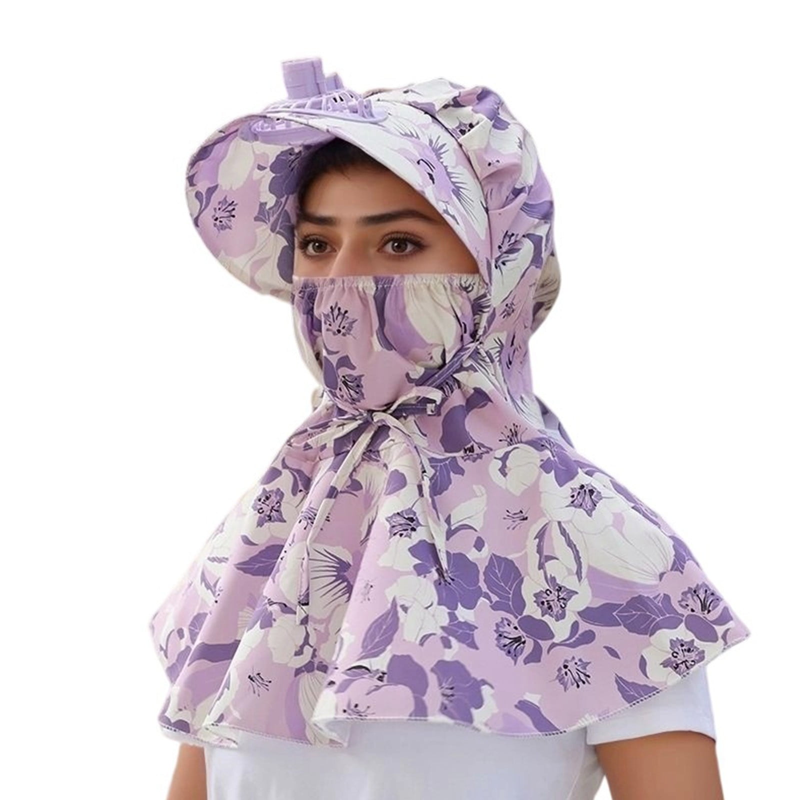 Outdoor Visor Hat with Solar Fan, Fan Visor Hat for Woman, Solar ...