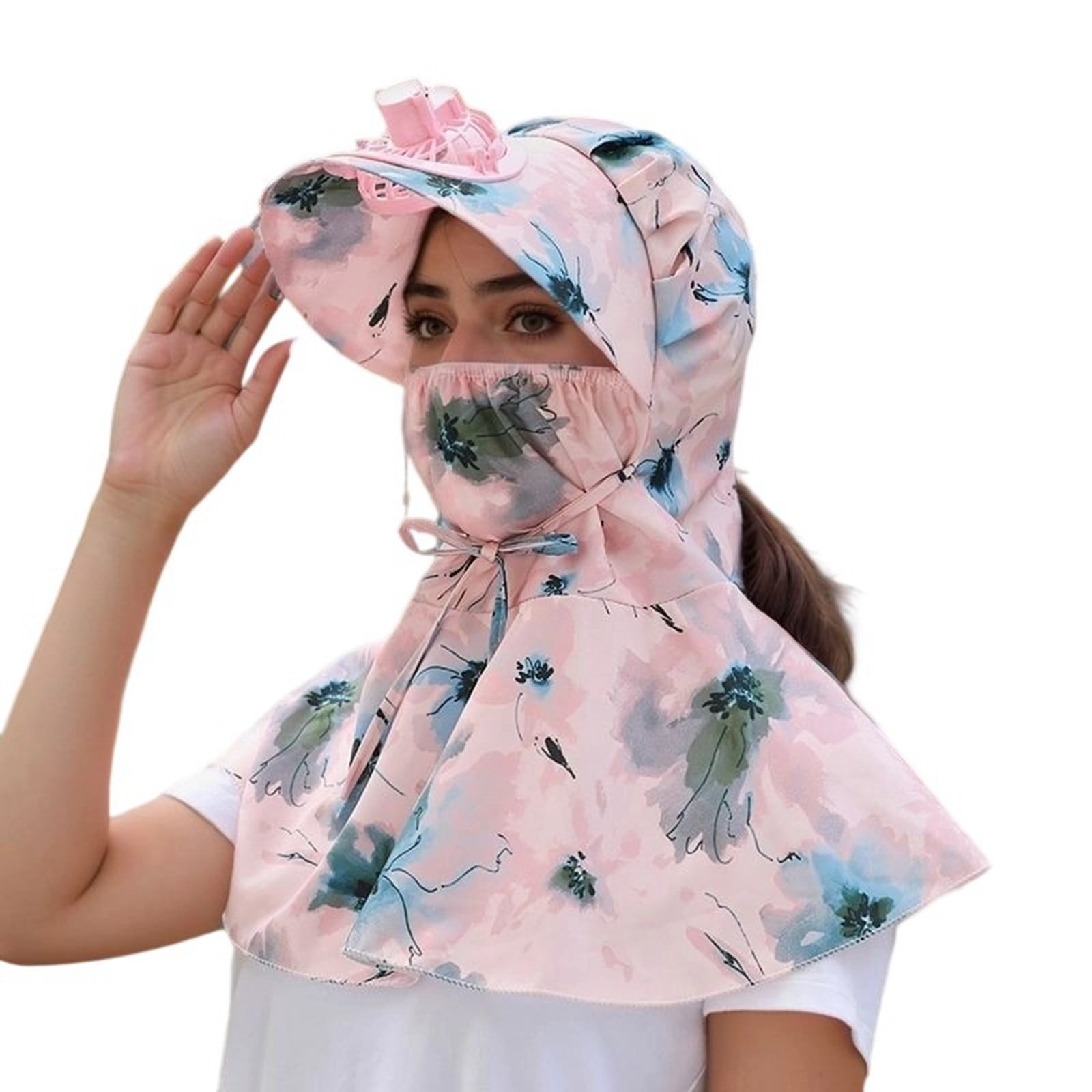 Outdoor Visor Hat with Solar Fan, Fan Visor Hat for Woman, Solar ...