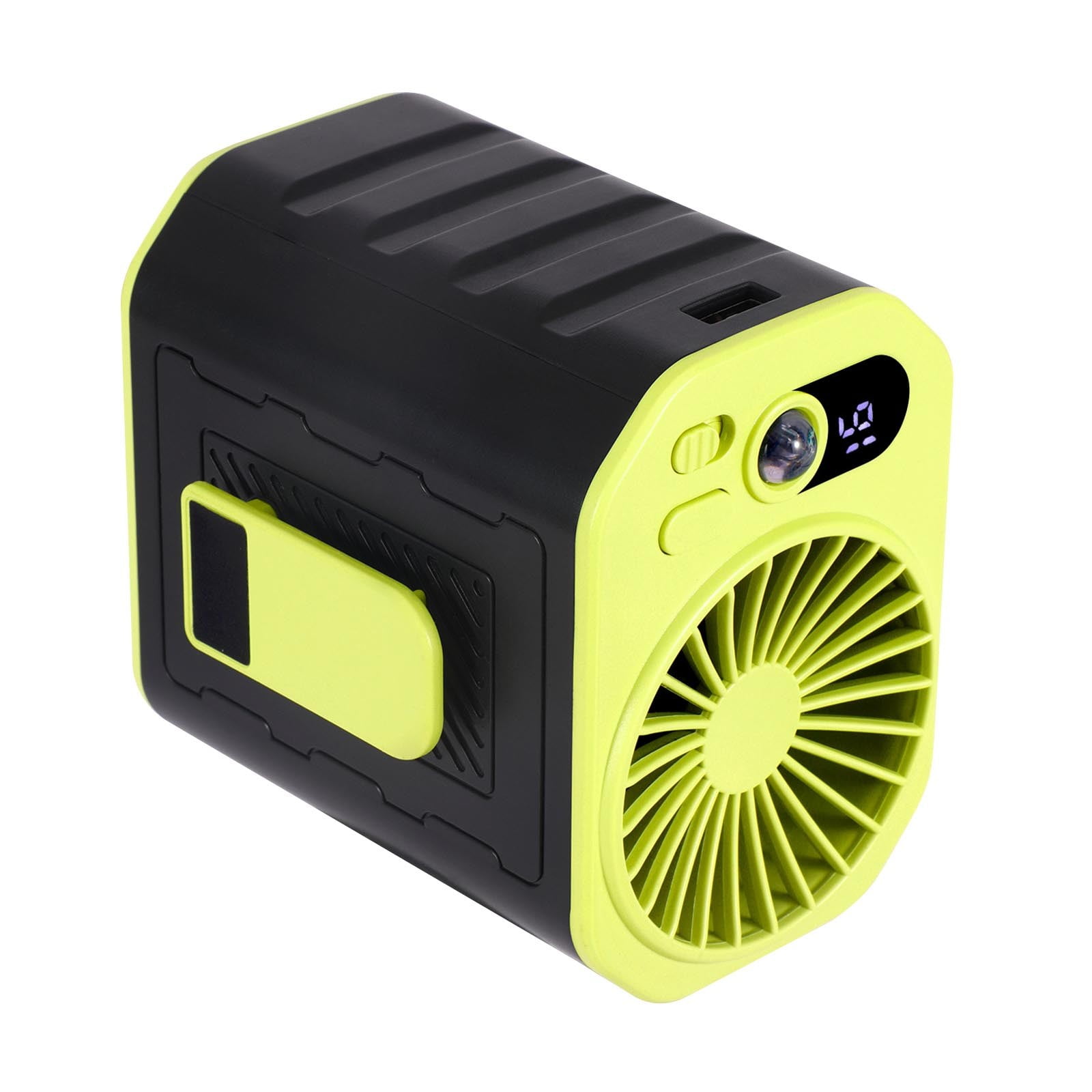 Outdoor Waist-mounted Fan Digital Display Long-lasting Four-in-one ...
