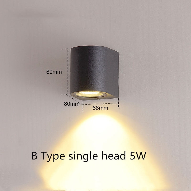 Outdoor Wall Lamp Waterproof LED Fixture for Villa Balcony and Aisle ...