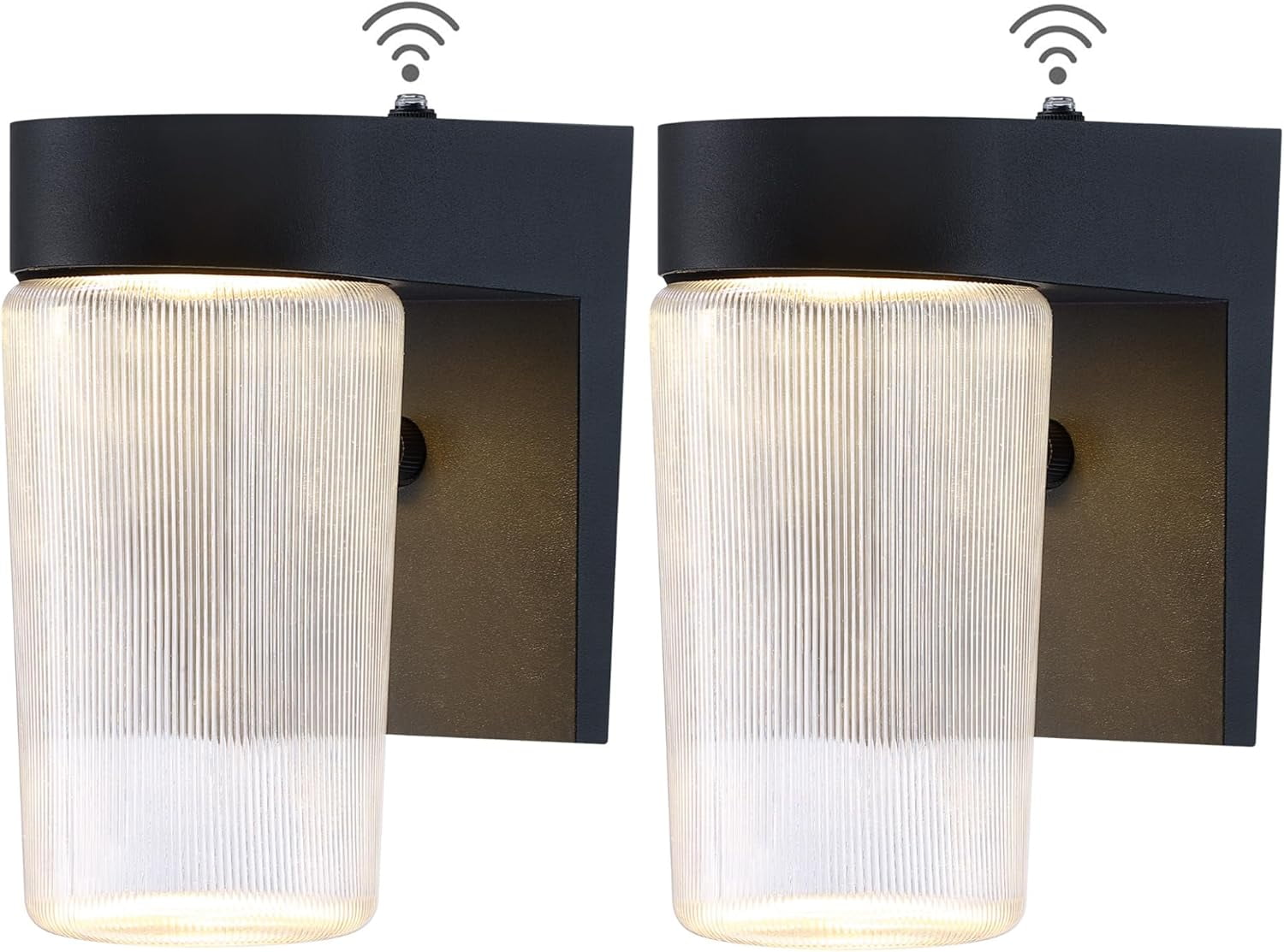 Outdoor Wall Lantern From Dusk To Dawn, LED Jelly Jar Light, 11W 800 Lumens, 3000K Warm White ...