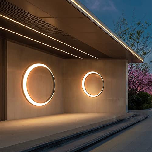 Outdoor Wall Light Outdoor Waterproof IP65 Stainless Steel Round Moon ...