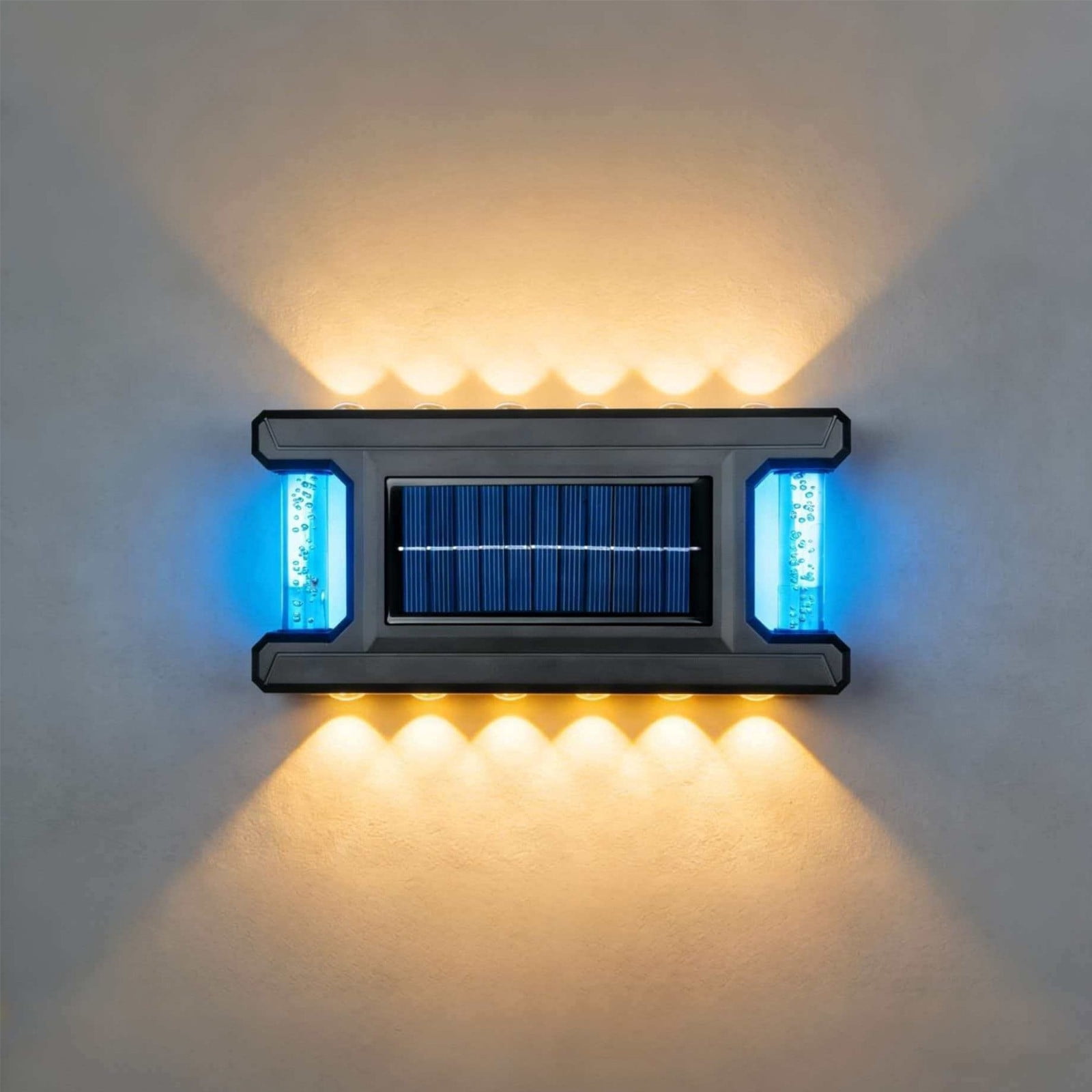 Outdoor Wall Light, Solar Powered Waterproof Motion Sensor LED Lamp ...