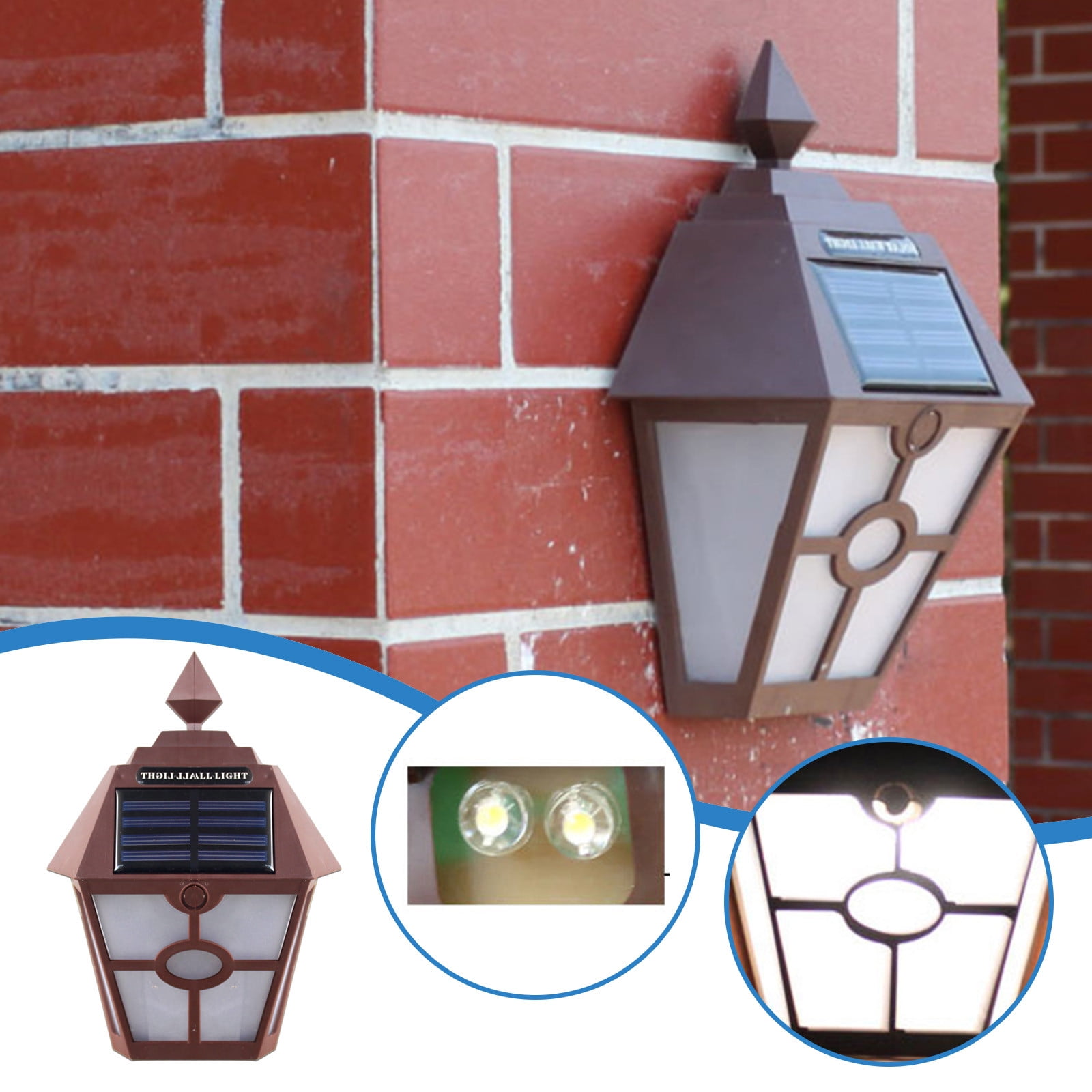 Outdoor Wall Lights Led,Solar Wall Lights Outdoor Waterproof,Solar Wall ...