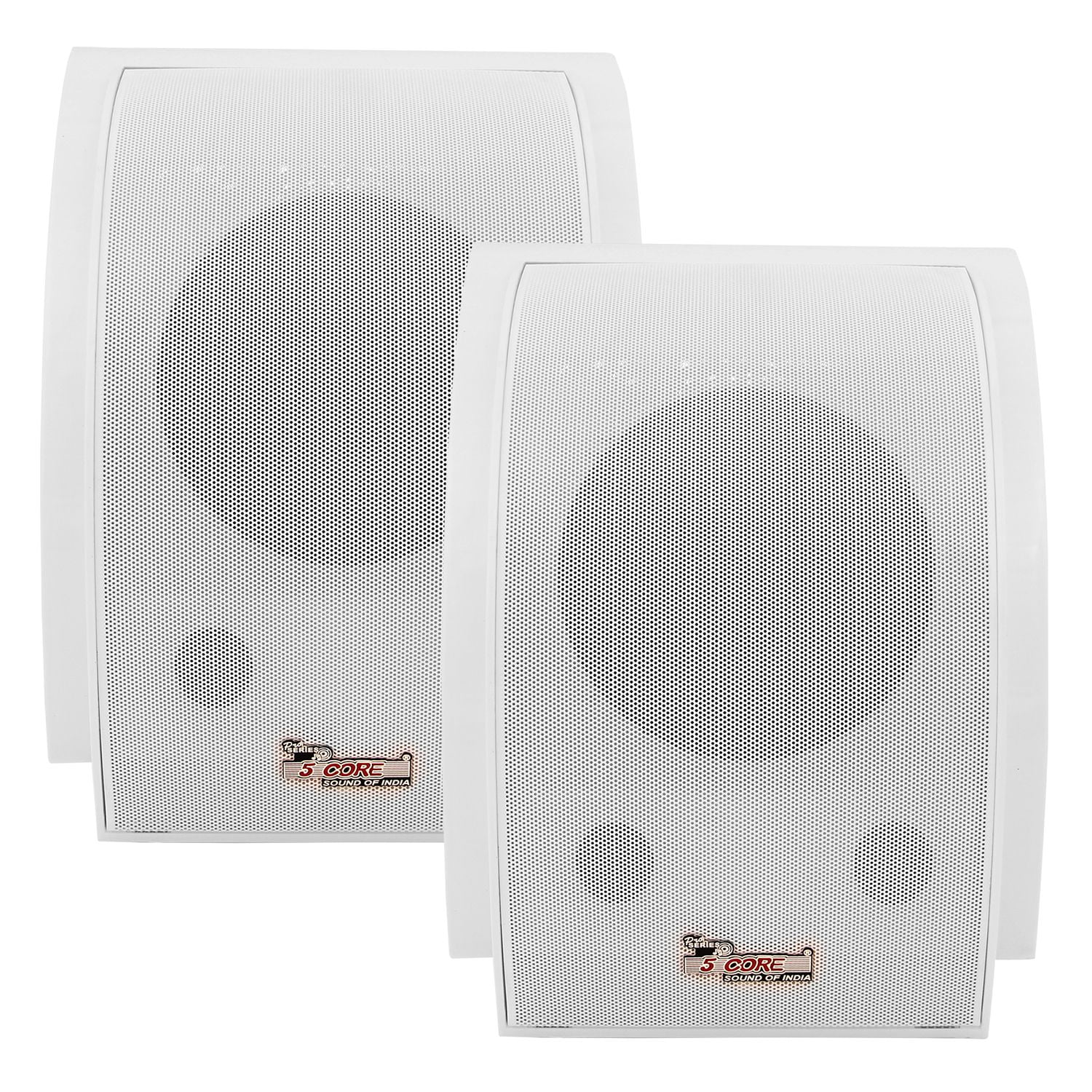 5Core Outdoor Speakers Stereo In Wall 100W Peak Passive Home Audio ...
