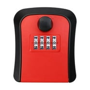 Iron Lock Wall Mounted Small Key Box - 4 Digit Combination Code ...