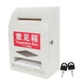 Outdoor Wall-Mounted Mailbox with Key Lock Plastic Suggestion Box ...