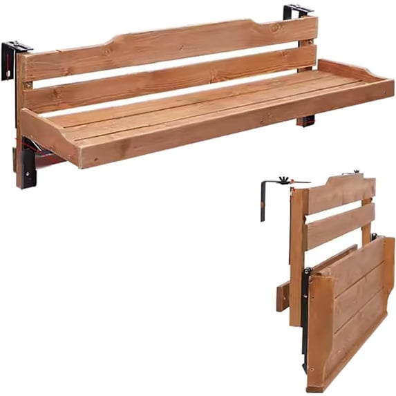 Outdoor Wall Mounted Table, Balcony Folding Deck Table, Outdoor Hanging ...