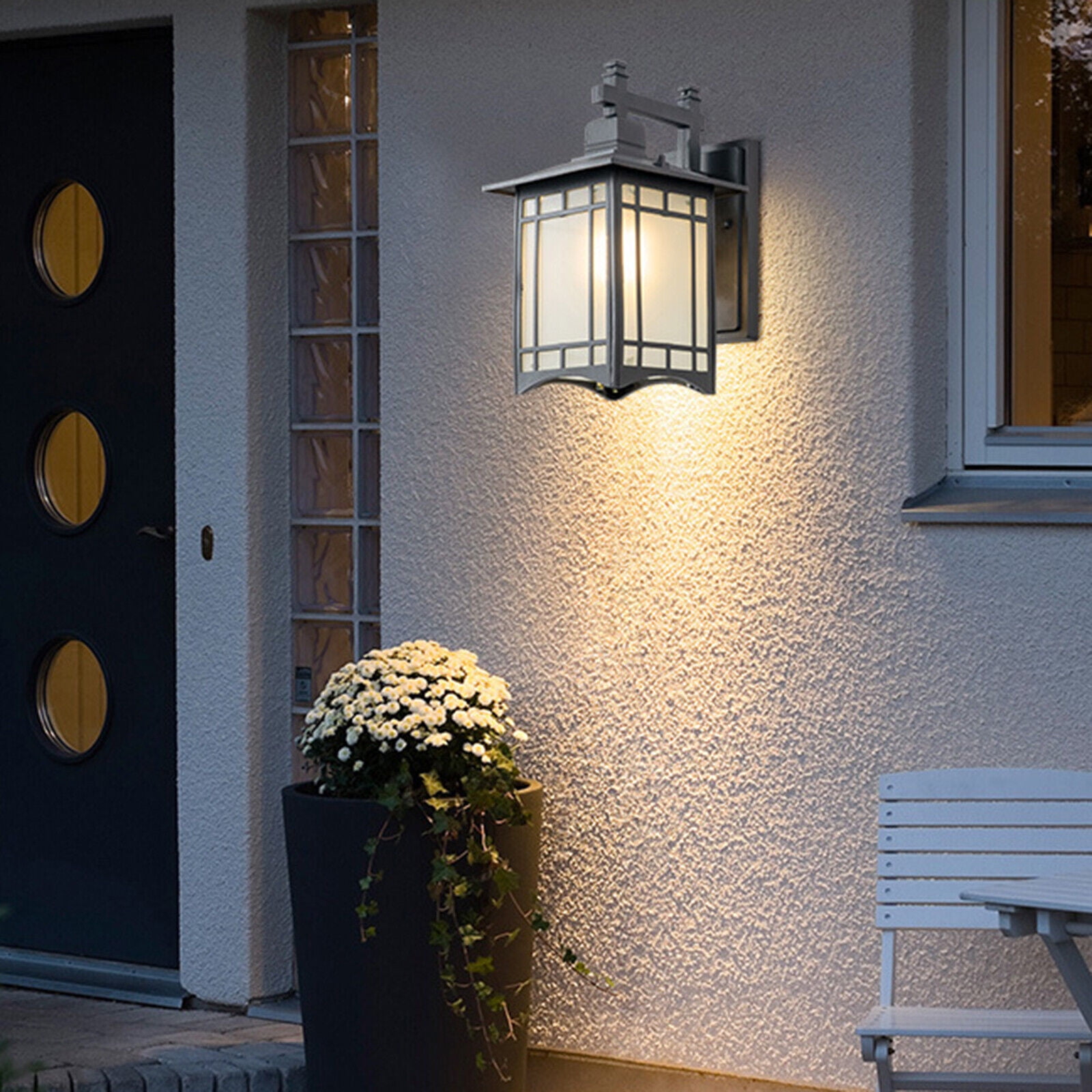 Outdoor Wall Porch Patio Light Exterior Lighting Lamp Lantern Fixture ...